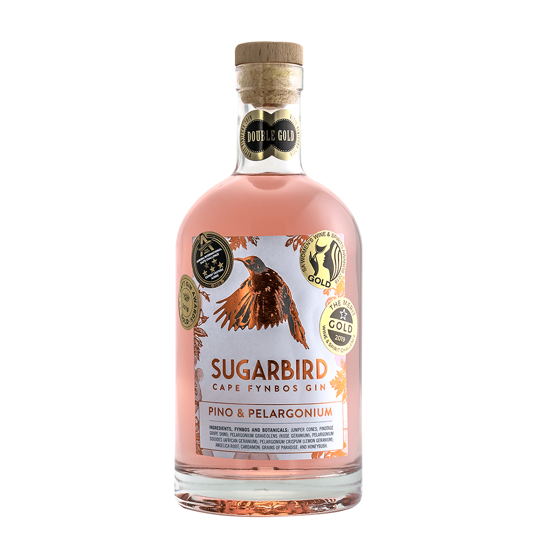 Sugarbird Pino & Pelargonium Fynbos Craft Gin - Sunrange